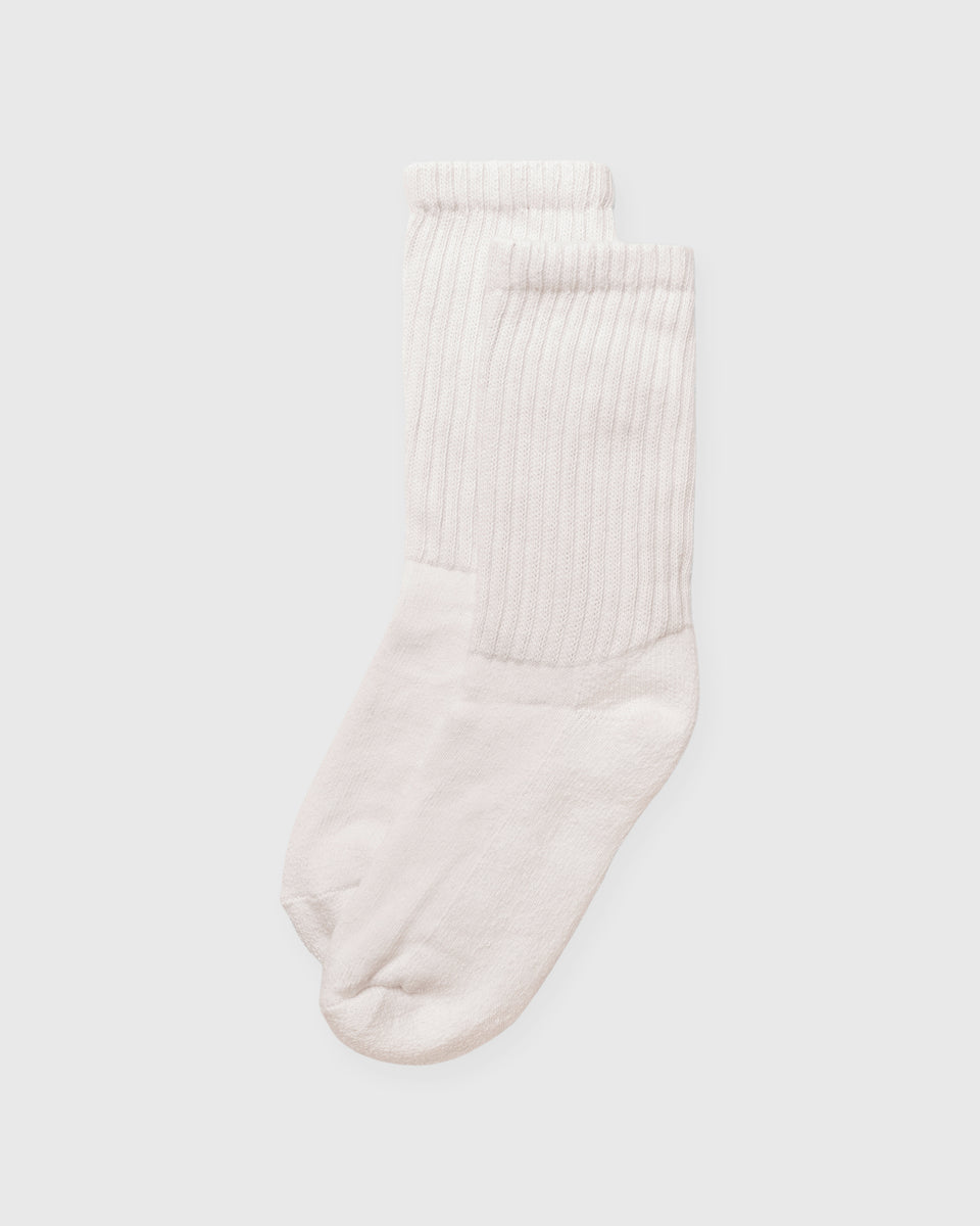 Retro Solid Socks in Natural | Shop Sid Mashburn