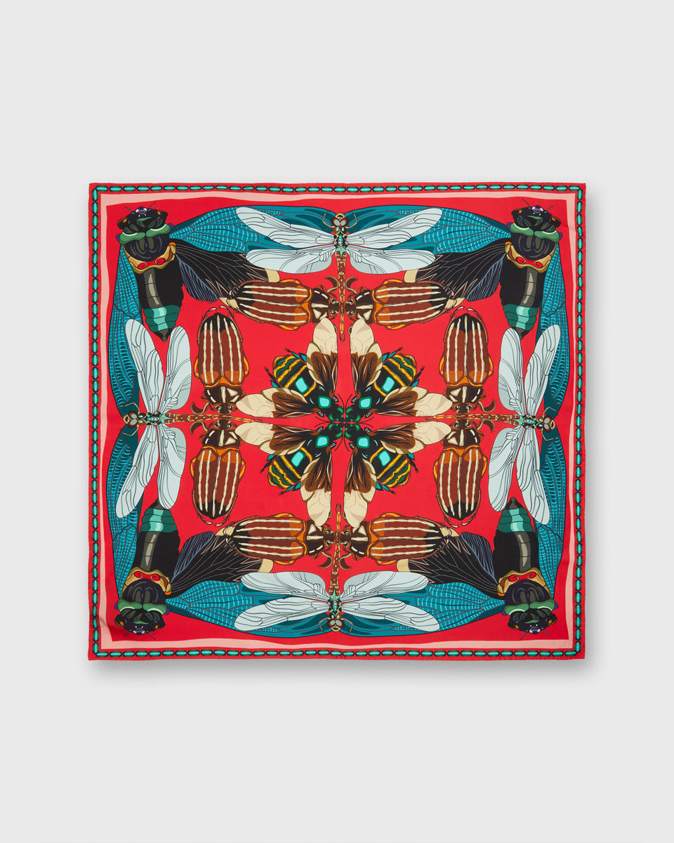 Square Scarf in Insects | Shop Ann Mashburn