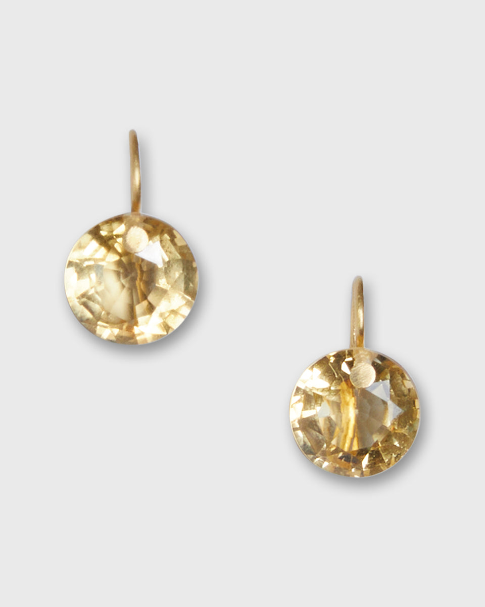 Small Brilliant Earrings in Citrine | Shop Ann Mashburn