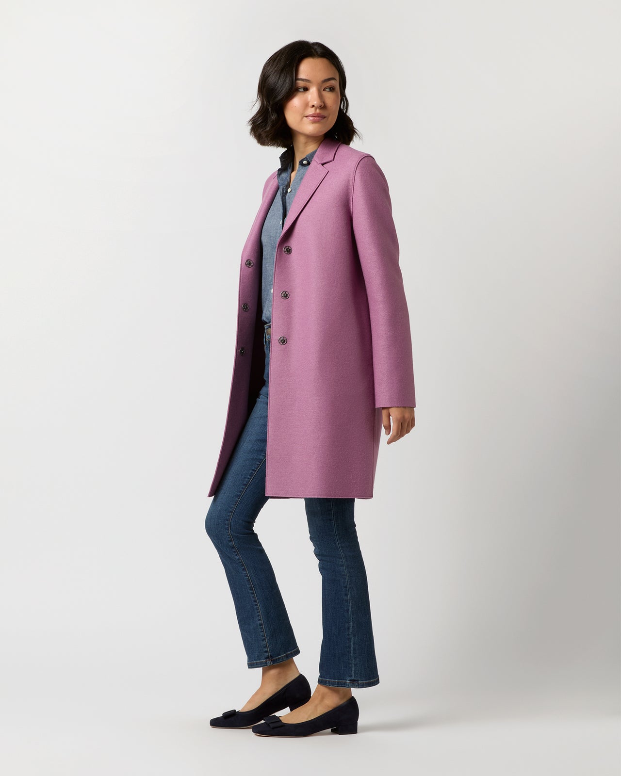 Cocoon Coat in Mulberry | Shop Ann Mashburn