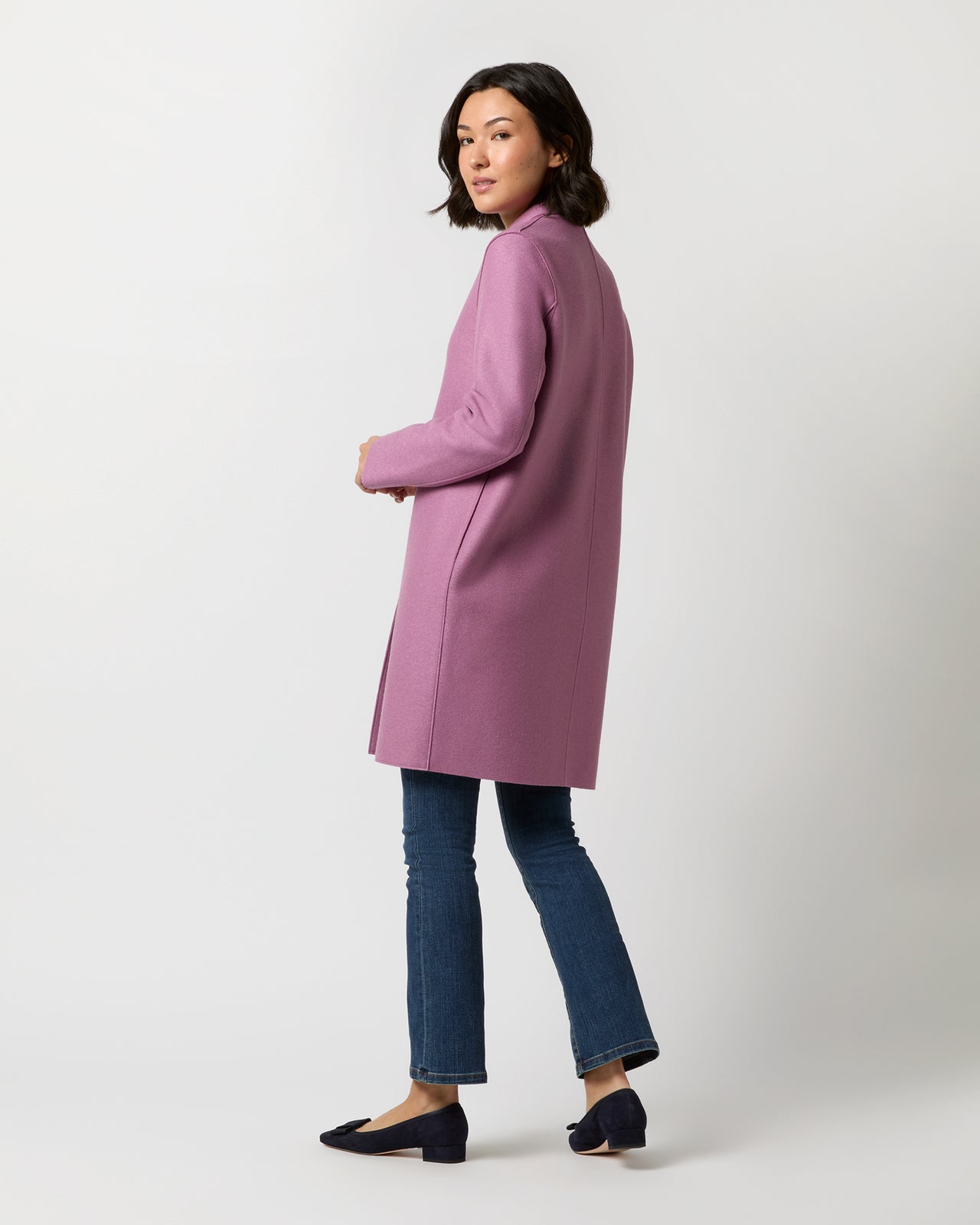 Cocoon Coat in Mulberry | Shop Ann Mashburn