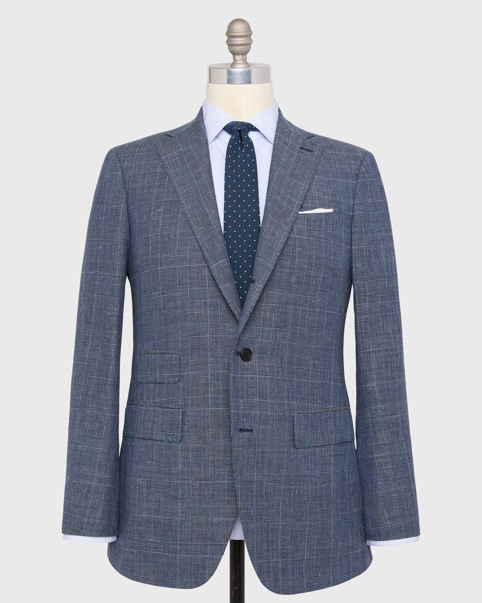 Virgil No. 3 Suit in Blue Glen Plaid Hopsack | Shop Sid Mashburn