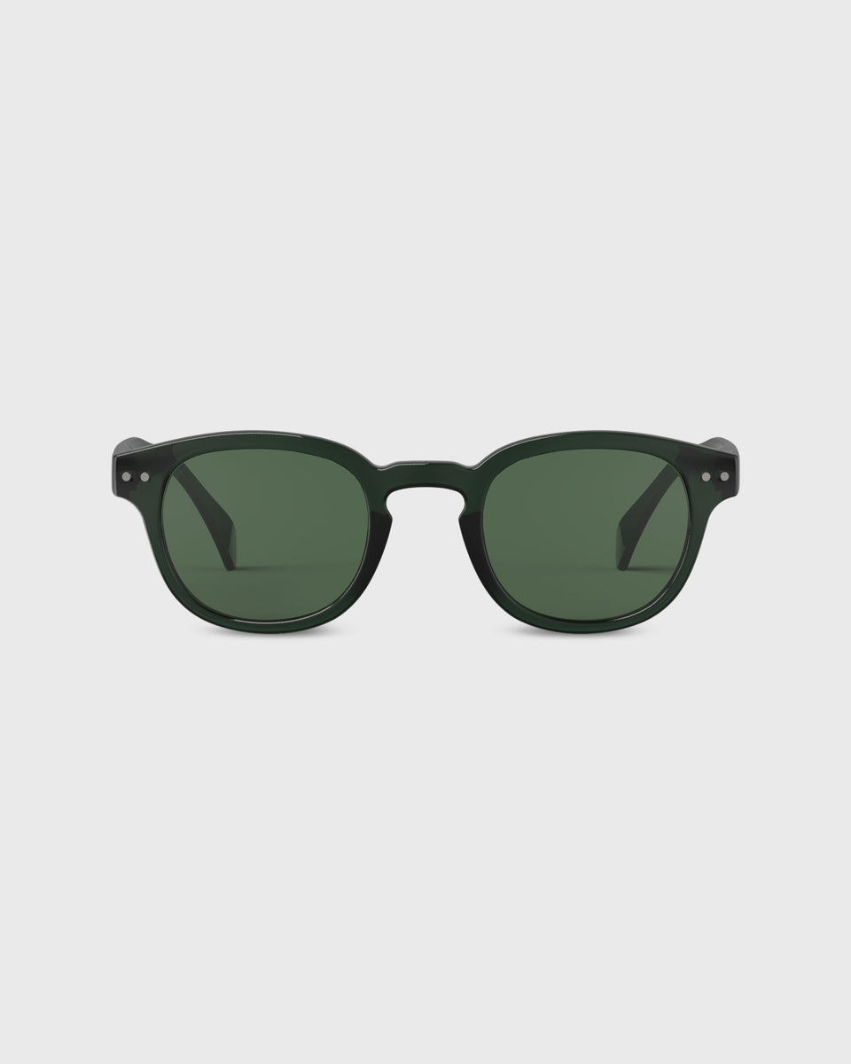 #C Sunglasses in Bakelite Green | Shop Sid Mashburn