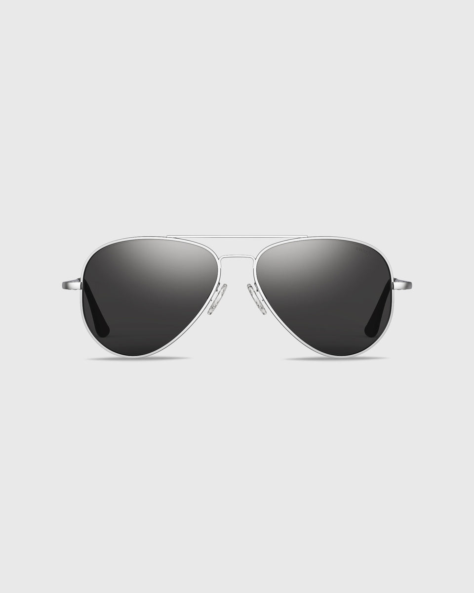 Concorde Sunglasses in Matte Chrome/American Gray | Shop Mashburn