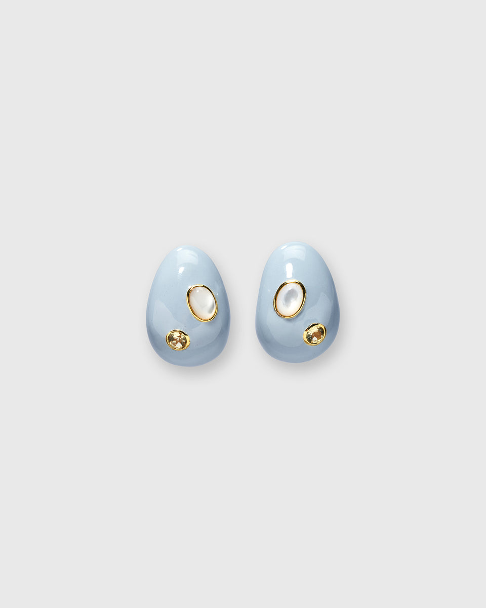Mini Arp Earrings in Studded Mist | Shop Ann Mashburn