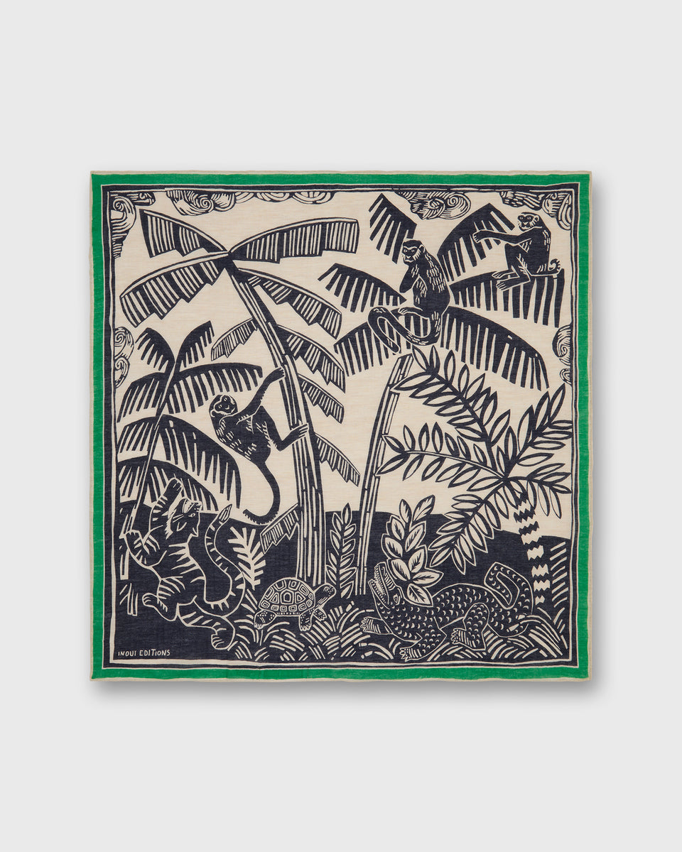 Jungle Square Scarf in Night | Shop Ann Mashburn