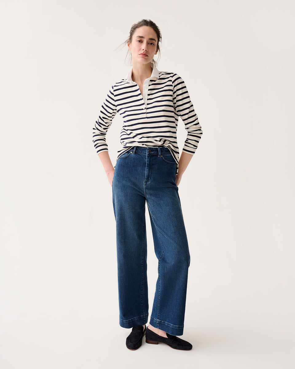 Coco 5-Pocket Jean in 2-Year Indigo Stretch Denim | Shop Ann Mashburn