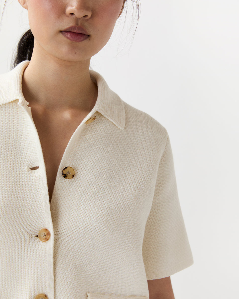 Devon Jacket in Ivory Cotton/Linen | Shop Ann Mashburn
