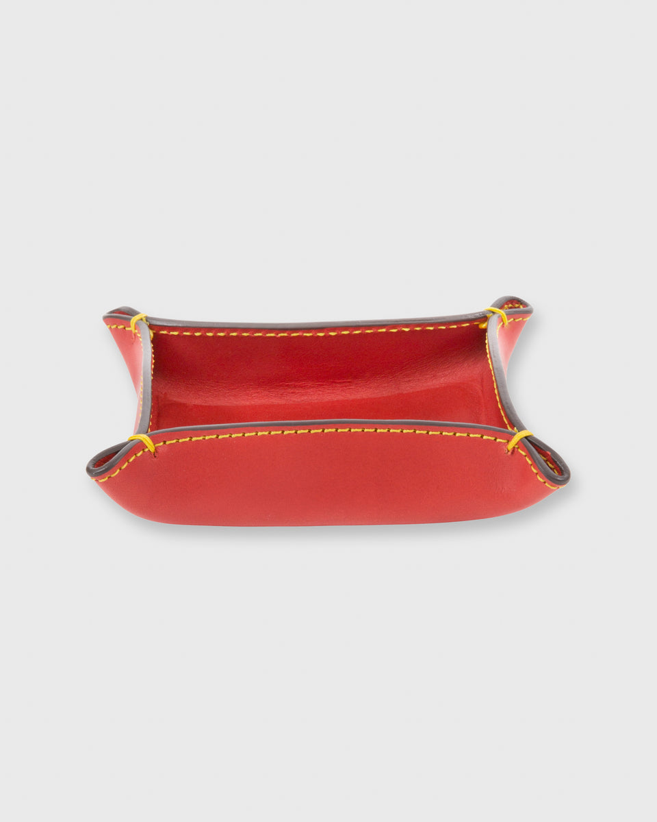 Small Tray in Red Leather | Shop Mashburn