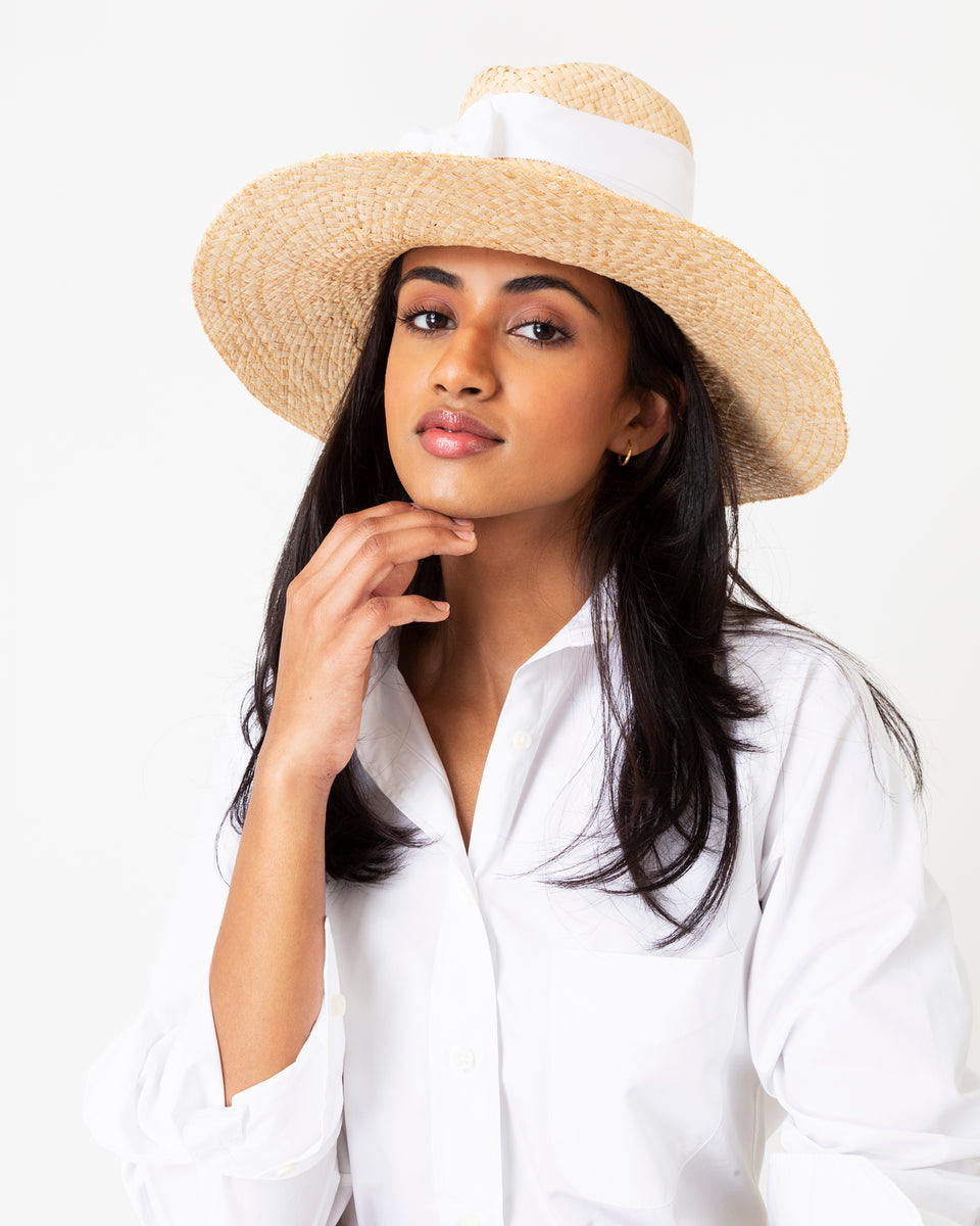 First Aid Hat in Natural/White | Shop Ann Mashburn