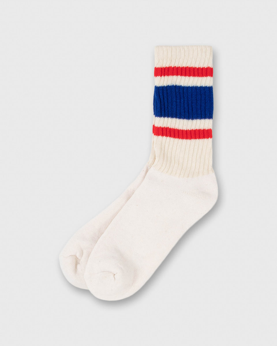 Retro Classic Socks in Royal/Red | Shop Sid Mashburn